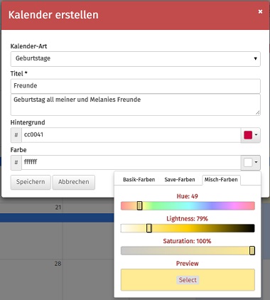 Infos zum Online Terminkalender - Kalender.com